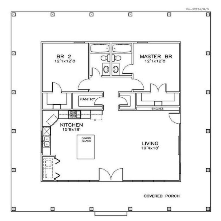50x50 Barndominium Floor Plans: Map Concept & Drawing